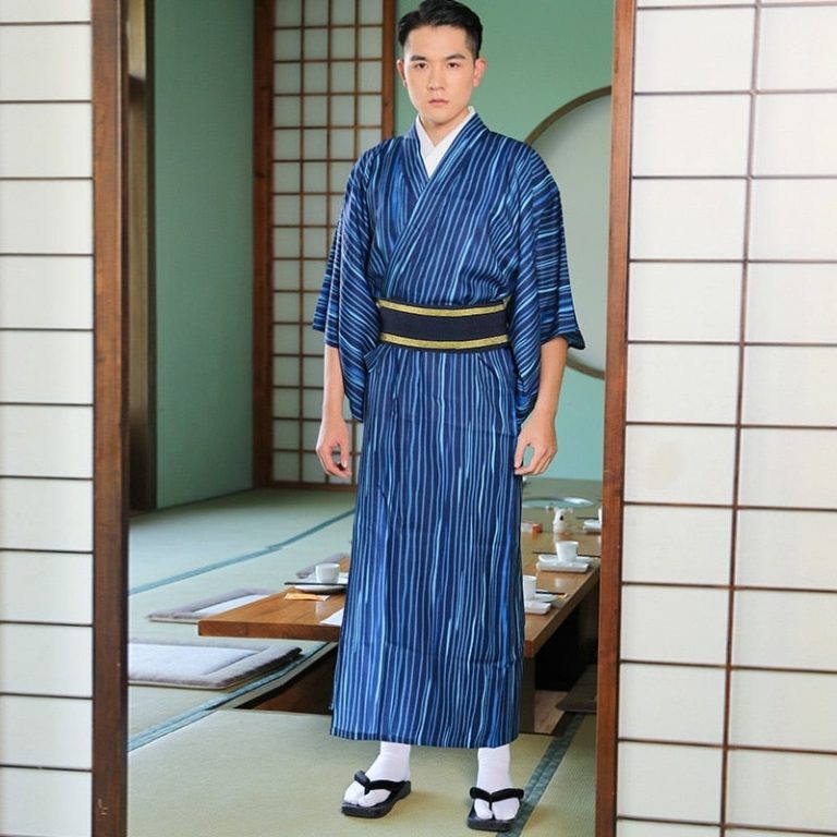 Japanse Kawa Kawa Kimon | Japanse kimono mannen - Japanse Kimono